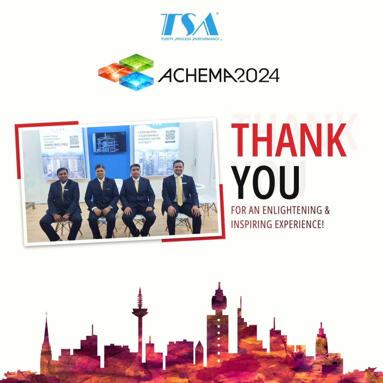 TSA Process Equipments Celebrates Success at ACHEMA 2024